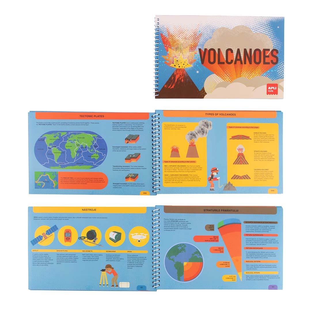 Caja Carton Juego Apli Kids Magnetico Volcanes. Juegos educativos . La ...